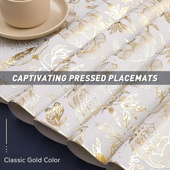 6 𝙿𝙲𝚂/8 𝙿𝙲𝚂 𝙴𝙻𝙴𝙶𝙰𝙽𝚃 𝙵𝙻𝙾𝚁𝙰𝙻 𝚁𝙾𝚄𝙽𝙳 𝙶𝙾𝙻𝙳 𝚃𝙰𝙱𝙻𝙴 𝙿𝙻𝙰𝙲𝙴𝙼𝙰𝚃𝚂 - Zepmart BD